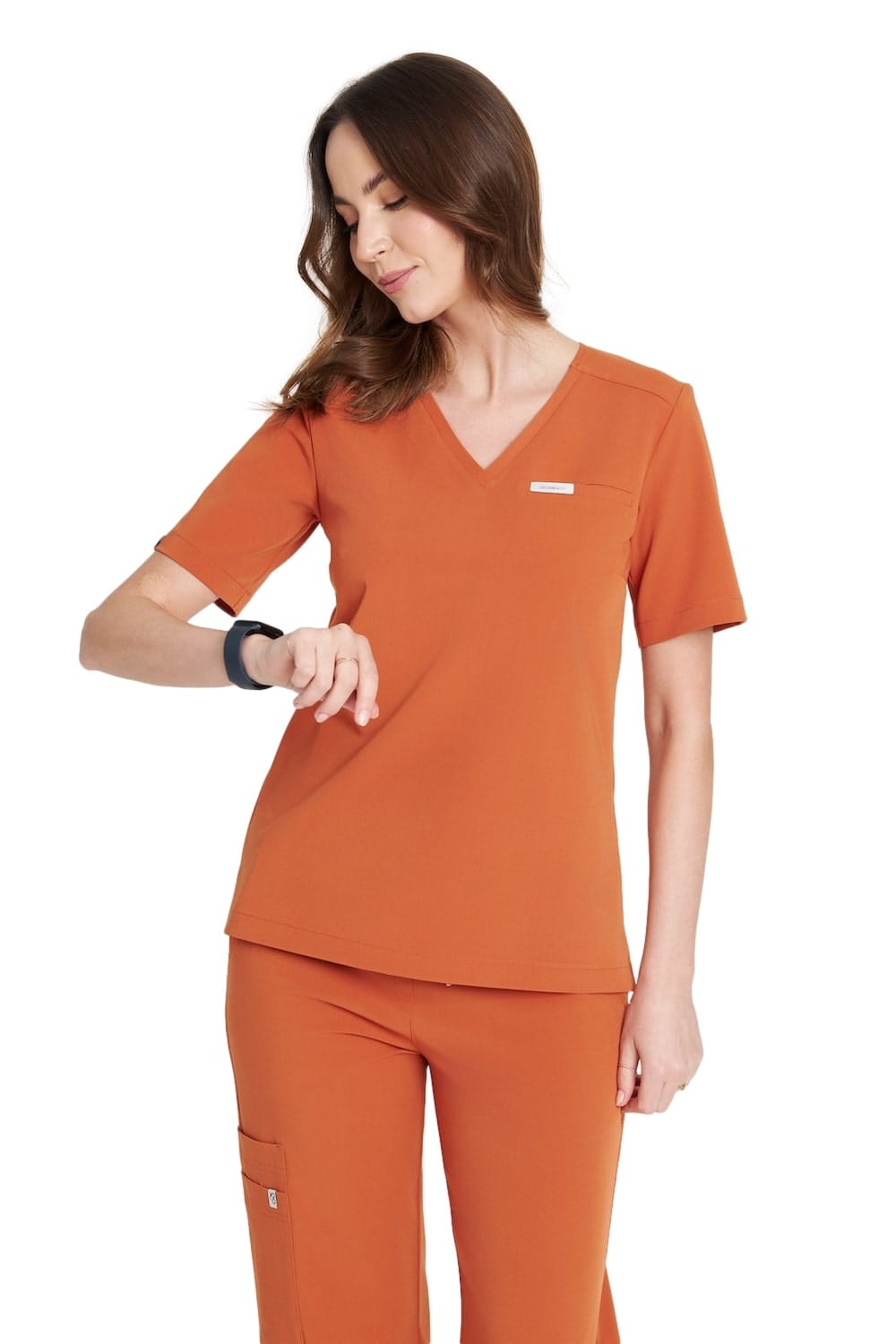 Women's medical blouse scrubs Basic One Pocket ENGLISH Pink (Kopia ...